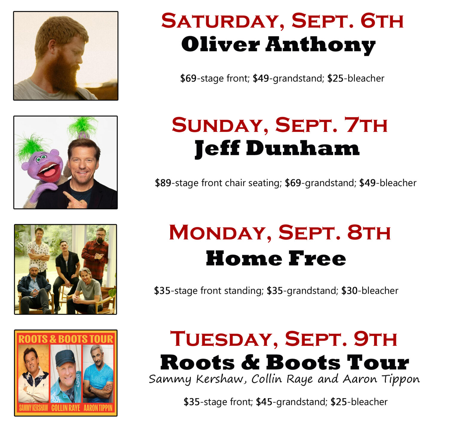 See Who’s Performing at the Clay County Fair… | BIg Country 107.7